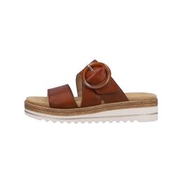 Remonte Damen Pantolette "Remonte Pantoletten Glattleder", Gr. 37, braun, Glattleder, Schuhe