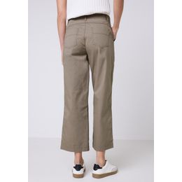 Damen Cargohose, beige, Gr. 46, STREET ONE STUDIO, unifarben, Web, 98% Baumwolle, 2% Elasthan, Hosen, aus Baumwolle mit Stretchanteil