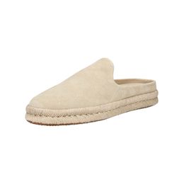 Toms Shoes TOMS Damen Pantolette "TOMS Pantoletten Veloursleder", Gr. 47,5, beige, Veloursleder, Schuhe