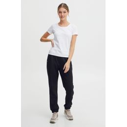 oxmo Damen Stoffhose "Stoffhose OXPearl", schwarz, Gr. M, Obermaterial: 48% Modal CMD. 48% Polyester PES. 4% Elasthan EL., Hosen