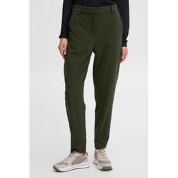 oxmo Damen Stoffhose "Stoffhose OXDovine", gr&uuml;n, Gr. 38, Obermaterial: 64% Polyester PES. 32% Viskose CV. 4% Elasthan EL., Hosen