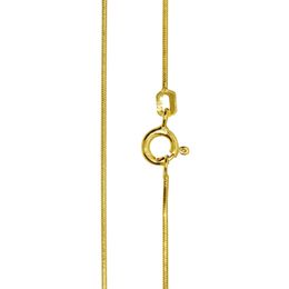 OSTSEE-SCHMUCK Damen Goldkette "OSTSEE-SCHMUCK Kette Schlange 0,8 mm Kette Schlange 0,8 mm", 50cm, Gelbgold 333, L: 42, gold, Gelbgold 333, Halsketten