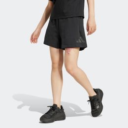 Damen Shorts "W Z.N.E. SHORT", schwarz, Gr. M, adidas Sportswear, Obermaterial: 57% Polyester, 43% Baumwolle, Hosen