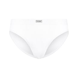 Bruno Banani Herren Slip "FINE RIB", Gr. M, wei&szlig;, Feinripp, Obermaterial: 96% Baumwolle, 4% Elasthan, unifarben, Unterhosen, Feinripp, Komfortb&uuml;ndchen