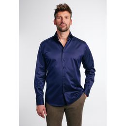 Eterna Herren Langarmhemd "MODERN FIT", blau, Gr. 44, Twill, 100% cotton, Hemden, EASY IRON (b&uuml;gelleicht)