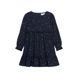 DANAMADE M&auml;dchen Jerseykleid "DANAMADE Dresses DLIAH", blau, Gr. 128, Obermaterial: 100% Polyester. Futter: 100% Polyester, Kleider