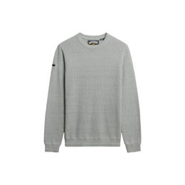 Superdry Herren Sweatshirt "Strickpullover Cotton Texture Jumper", grau, Gr. XXL, Obermaterial: 100% Baumwolle CO., Sweatshirts