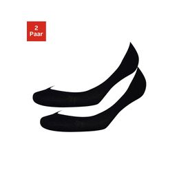 Vivance Damen F&uuml;&szlig;linge "Ultra Low Cut F&uuml;&szlig;linge Unsichtbare Socken mit Pad f&uuml;r High Heels", Gr. 35, schwarz, Polyamid, unifarben, Socken, mit