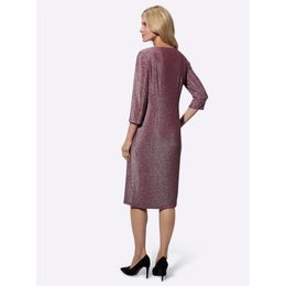 Classic Basics Damen Etuikleid "Jersey-Kleid", silber, Gr. 46, unifarben, Jersey, 52% Polyamid, 42% metallisierte Fasern, 6% Elasthan, Kleider