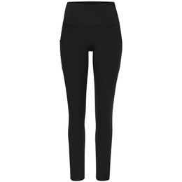 Damen Funktionsleggings, schwarz, Gr. S, Copenhagen Studios, Mesh, bedruckt, unifarben, Obermaterial: 78% Polyester, 22% Elasthan, Hosen, mit