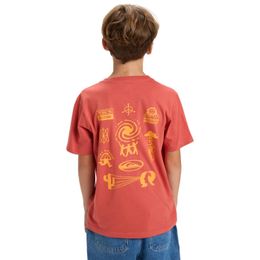 Quiksilver Jungen T-Shirt "Hw Welcome All"mineral rot, Gr. 14, Obermaterial: 100% Baumwolle., Shirts
