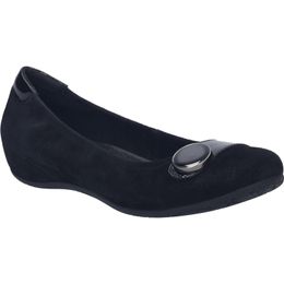 Josef Seibel Damen Ballerina "Florina 06, schwarz", Gr. 39, schwarz, Obermaterial: 100% Rindsleder Leather cow., Schuhe