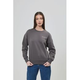 Bench. Damen Sweatshirt "REION_SWEATSHIRT", schwarz, Gr. 44, bedruckt, Sweatware, Obermaterial: 60% Baumwolle, 40% Polyester, Sweatshirts