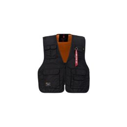 Herren Blouson "Utility Vest", schwarz, Gr. S, Alpha Industries, Obermaterial: 100% Nylon; Futter: 100% Polyester, Jacken
