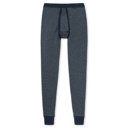 Schiesser Herren Lange Unterhose "Lange Unterhose 1er Pack", Gr. M, blau, Obermaterial: 100% Baumwolle CO., Unterhosen