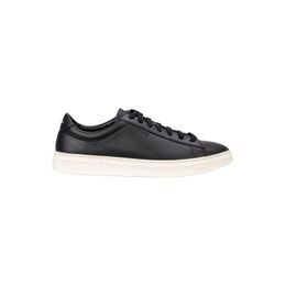 BOSS Herren Sneaker "Sneaker Kieran Tenn algr", Gr. 45, schwarz, Obermaterial: 100% Rindsleder Leather cow. Futter: 85% Polyester PES. 15%