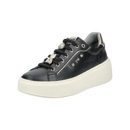Nero Giardini Damen Sneaker "Nero Giardini Sneaker Leder/Textil", Gr. 40schwarz, gold, Leder, Textil, Schuhe