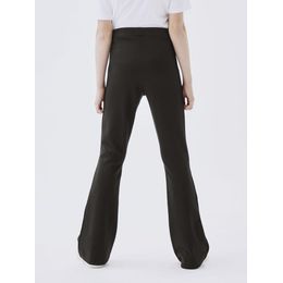 name it M&auml;dchen Jerseyhose "NKFFRIKKALI f&uuml;r M&auml;dchen mit ausgestelltem Bein und Viskose", schwarz, Gr. 122, unifarben, Jersey, Obermaterial: 67%
