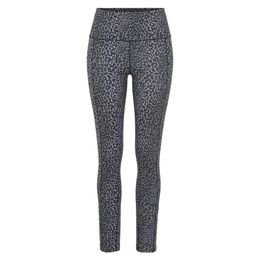 active by Lascana LASCANA ACTIVE Damen Funktionsleggings, braun, Gr. XS, animal-print, Obermaterial: 78% Polyester, 22% Elasthan, Hosen, Sportleggings in Leo-Optik