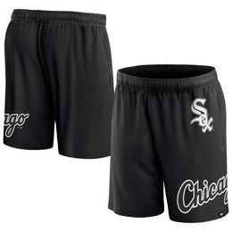 Fanatics Herren Sporthose "Fanatics Shorts Chicago White Sox Mesh", schwarz, Gr. XL, 100% Polyester, Hosen