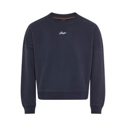 BOSS Orange Damen Sweatshirt "Esweaty Premium Damenmode", blau, Gr. XS, unifarben, Sweatware, Obermaterial: 100% Baumwolle, Sweatshirts, im Oversized