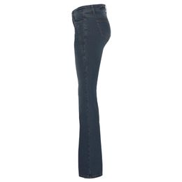 Arizona Damen Bootcut-Jeans "mit Keileins&auml;tzen", blau, Basic, Gr. 84, Denim/Jeans, Obermaterial: 76% Baumwolle, 16% Polyester, 7% Viskose, 1%