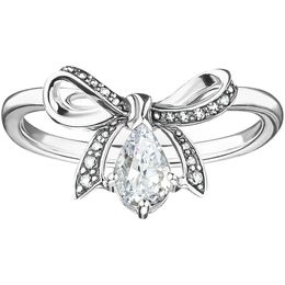 Thomas Sabo Damen Fingerring "Schleife", 56, Silber 925 (recycelt), 1,7mm, bunt, Silber 925 (recycelt), Fingerringe, mit Zirkonia (synth.)