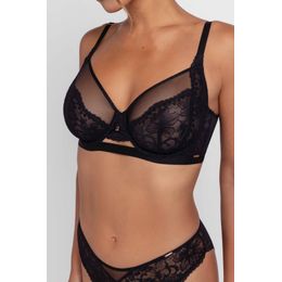 Dorina Damen B&uuml;gel-BH "Jemma", Gr. 90, schwarz, Obermaterial: 66% Polyamid, 22% Polyester, 12% Elasthan, BHs, feminin, nicht gef&uuml;ttert, elastisch,