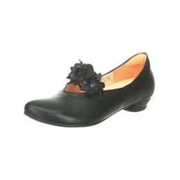 Think! THINK Damen Ballerina "Think Ballerinas Leder/Textil", Gr. 39,5, schwarz, Leder, Textil, Schuhe