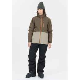 WHISTLER Herren Skijacke "Drizzle", braun, Gr. XXXL, unifarben, 100% Polyester, Jacken, mit wasserabweisender Membran
