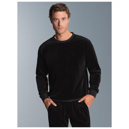 TRIGEMA Herren Sweatshirt "TRIGEMA Nicki-Shirt", schwarz, Gr. L, 80% Baumwolle, 20% Polyester, Sweatshirts