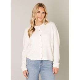 Base Level Damen Cardigan "Yuli", beige, Gr. 36, unifarben, Strick, Obermaterial: 43% Nylon, 26% Polyacryl, 13% Alpaka, 13% Wolle, 5% Elasthan,