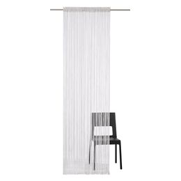 Fadenvorhang OTTO HOME, B:145cm H:160cm, wei&szlig;, Polyester, Gardinen, "Fao-Uni", Kr&auml;uselband, multifunktional, transparent, Polyester, pflegeleicht