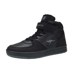 Kangaroos M&auml;dchen Sneaker "K-CP Bound Mid EV", Gr. 28, schwarz, Synthetik, Textil, Schuhe, wasserabweisend, w&auml;rmendes Innenfutter