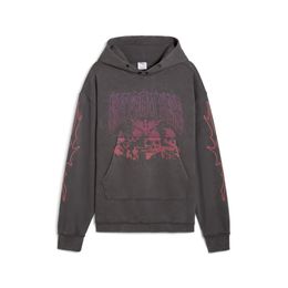 Puma Damen Hoodie "LaMelo World Tour-nament Hoodie Herren", grau, Gr. M, Obermaterial: 66% Baumwolle, 34% Polyester; Rippe: 97% Baumwolle, 3%