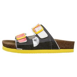 DOGO Damen Pantolette "Stella Pantolette Geometric Shapes Damen Sandalen", Gr. 37, bunt, Lederimitat, Schuhe, Handgefertigt