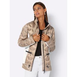 CR&Eacute;ATION L CREATION L Damen Steppjacke, beige, Gr. 38, unifarben, 55% Polyester, 45% Polyamid, F&uuml;llung:90% Daunen, 10% Federn, Paspelierung:100% Polyamid, Jacken
