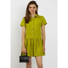 FRESHLIONS Damen Jerseykleid "Corin", gr&uuml;n, Gr. M, 100% Polyester, Kleider, im kurzen Schnitt