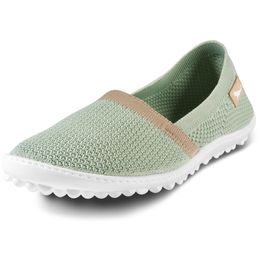 Leguano Damen Barfu&szlig;schuh "FLAIR", Gr. 36, gr&uuml;n, Textil, Schuhe, Slipper, Bequemschuh mit speziell entwickelter LIFOLITLaufsohle