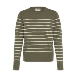 oxmo Damen Strickfleece-Pullover "Strickpullover OXKeana", gr&uuml;n, Gr. M, Obermaterial: 50% Viskose CV. 28% Polyester PES. 22% Nylon NY., Pullover