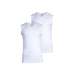 Ragman Herren Unterhemd "Unterhemd 2er Pack", Gr. M, wei&szlig;, Obermaterial: 100% Baumwolle CO., Unterhemden