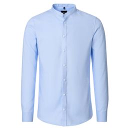 Businesshemd Venti "Venti Businesshemd uni", Herren, Gr. 37, Normalgr&ouml;&szlig;en, blau, 100% Baumwolle, unifarben, sehr figurbetont, Hemden