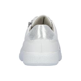 Waldl&auml;ufer WALDL&Auml;UFER Damen Keilsneaker "K-IRA", Gr. 9, silber, Nappaleder, Nubukleder, Textil, Schuhe, Halbschuh, Komfortschuh, komfortable Weite K f&uuml;r den