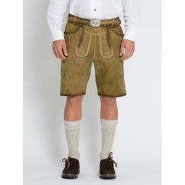 JCC Herren Trachtenhose "31023118", beige, Gr. 52, Obermaterial: 100% Ziegenvelours. Schnalle aus Metall, Hosen