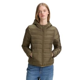 Damen Steppjacke, gr&uuml;n, Gr. S, Tom Tailor Denim, Steppware, Obermaterial: 100% Polyester. Futter: 100% Polyester, Jacken, mit Kapuze