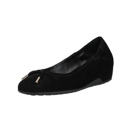 H&ouml;gl H&Ouml;GL Damen Ballerina "H&ouml;gl Ballerinas Veloursleder", Gr. 41,5, schwarz, Veloursleder, Schuhe