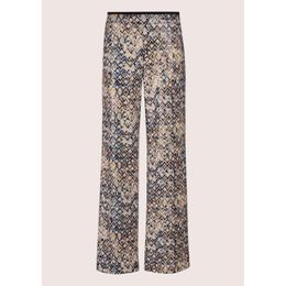 Madeleine Mode MADELEINE Damen B&uuml;gelfaltenhose "Hose Weite B&uuml;gelfalten-Hose mit Pailletten", schwarz, Modern, Gr. 18, Obermaterial: 100% Polyester PES., Hosen