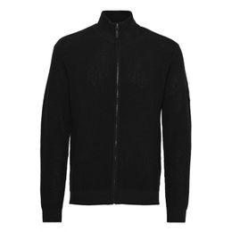 INDICODE Herren Strickjacke "Strickjacke IDRevil", schwarz, Gr. M, Obermaterial: 70% Baumwolle CO recyc.. 30% Polyester PES., Strickjacken