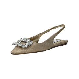 Steve Madden Damen Ballerina "Steve Madden Ballerinas Lederimitat", Gr. 37, gold, Lederimitat, Schuhe