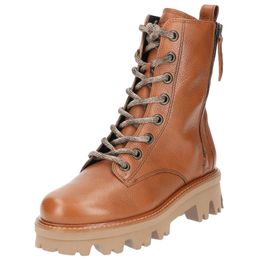 Paul Green Damen Schn&uuml;rstiefelette "Paul Green Stiefelette Glattleder", Gr. 40,5, braun, Glattleder, Schuhe